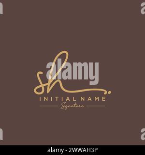 SH Signature Logo Template Stock Vector Image & Art - Alamy