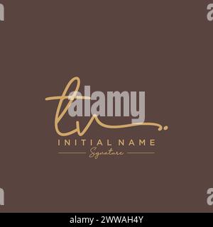 TV Signature Logo Template Vector Stock Vector Image & Art - Alamy