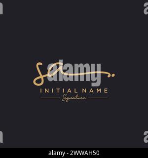 SA Signature Logo Template Vector Stock Vector Image & Art - Alamy