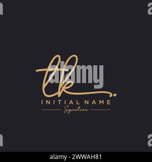 TK Signature Logo Template Vector Stock Vector Image & Art - Alamy