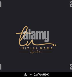 TU Signature Logo Template Vector Stock Vector Image & Art - Alamy