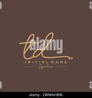 TD Signature Logo Template Vector Stock Vector Image & Art - Alamy