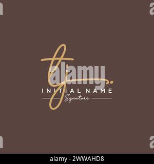 TJ Letter Signature Logo Template elegant design logo Sign Symbol ...