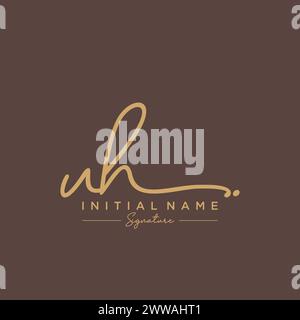 UH Signature Logo Template Vector Stock Vector Image & Art - Alamy