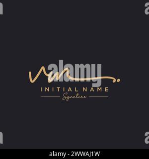 VM Signature Logo Template Vector Stock Vector Image & Art - Alamy