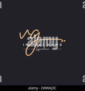 VG Signature Logo Template Vector Stock Vector Image & Art - Alamy