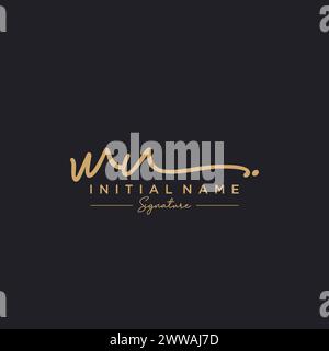 WU Signature Logo Template Vector Stock Vector Image & Art - Alamy