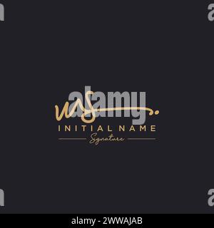 WS Signature Logo Template Vector Stock Vector Image & Art - Alamy