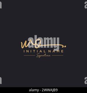 WO Letter Signature Logo Template elegant design logo. Hand drawn ...