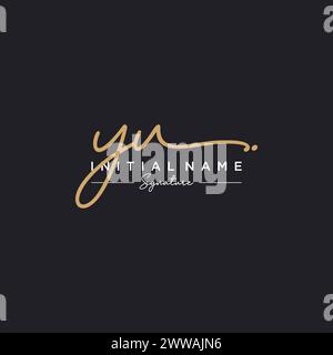 YU Signature Logo Template Vector Stock Vector Image & Art - Alamy