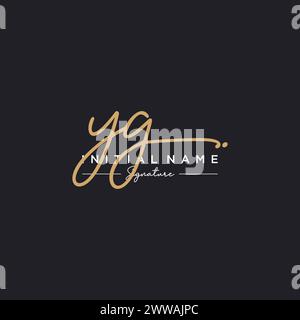 YG Signature Logo Template Vector Stock Vector Image & Art - Alamy