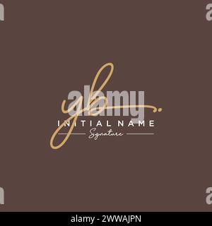 YB Signature Logo Template Vector Stock Vector Image & Art - Alamy