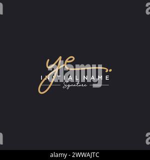 YE Signature Logo Template Vector Stock Vector Image & Art - Alamy