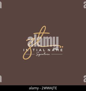 ZT Signature Logo Template Vector Stock Vector Image & Art - Alamy