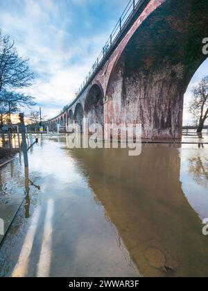 Extreme weather conditions,extensive flooding,after heavy,prolonged ...
