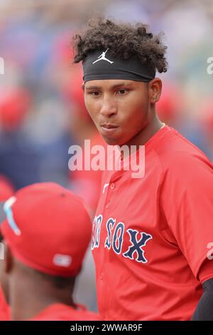 Dunedin, FL: Boston Red Sox pitcher Jacob Webb (59) delivers a pitch ...