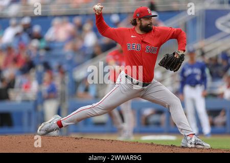 Boston Red Sox pitcher Jacob Webb poses during photo day at the team's ...