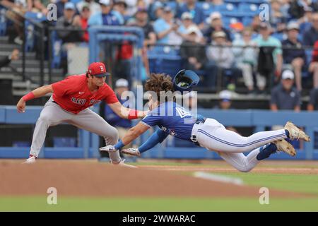 Toronto Blue Jays' Nathan Lukes in action during a baseball game ...