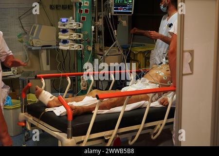 Shock room in the intensive care unit of a university hospital Stock ...