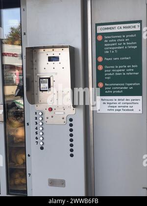 Rural vending machine in Hauts-de-France Stock Photo - Alamy