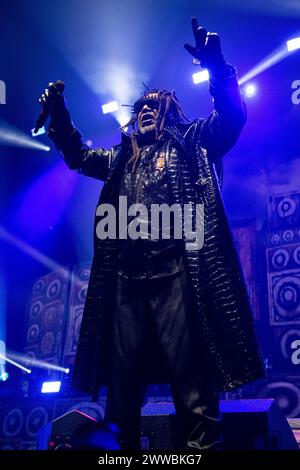 Skindred performing live at Wembley Arena, London on 15 March 2024 ...