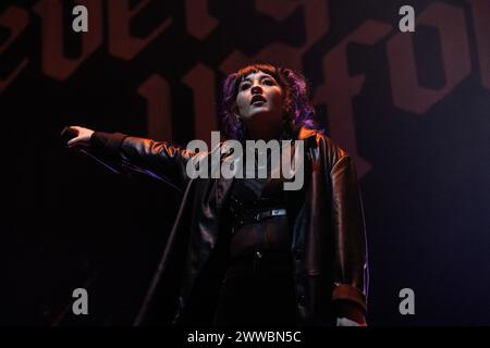 As Everything Unfolds performing live at Wembley Arena, London on 15 ...