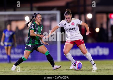 Amy Chessari of the Wanderers controls the ball during the A-League ...