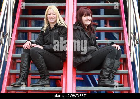 29/04/2012. ..Kerri Cameron (left) and Jaimi Tyrrell, pose for ...