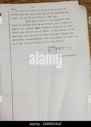 MEPO 3/374 - ALFRED SOLOMON charged with the wilful murder of BARNET ...