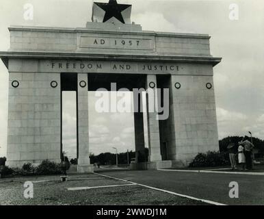 The Freedom and Justice Independence Arch in Accra, Hhana Stock Photo ...