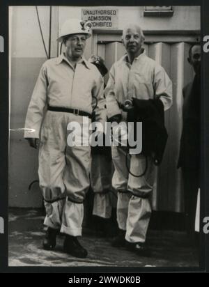 Harold Macmillan in a Gold Mine, 1960 Stock Photo - Alamy