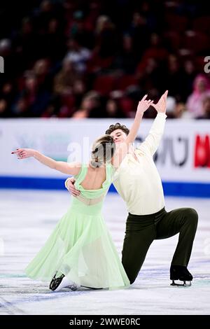 Carolane SOUCISSE & Shane FIRUS (IRL), during Ice Dance Rhythm Dance ...