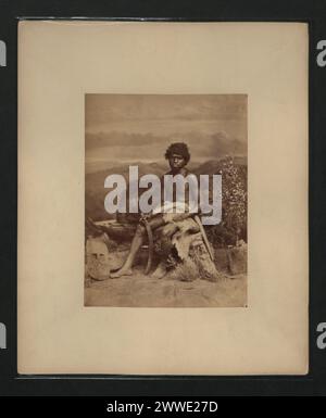 Description: Australian aborigines, photographed by J W Lindt: a ...