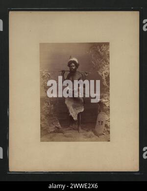 Description: Australian aborigines, photographed by J W Lindt: a ...