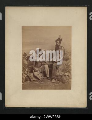 Description: Australian aborigines, photographed by J W Lindt: a ...