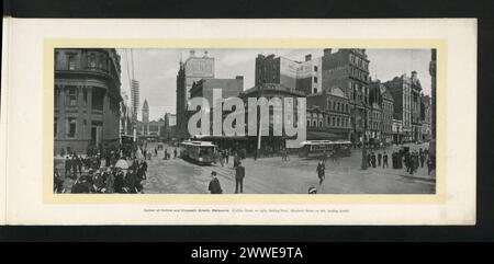 Description: Corner of Collins and Elizabeth Streets, Melbourne ...