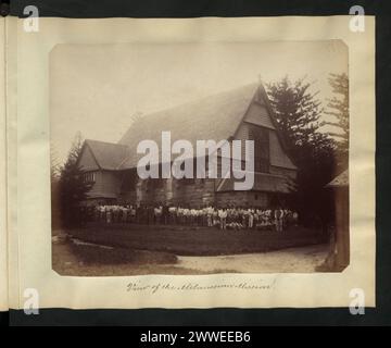 Photograph showing the Melanesian mission on Norfolk Island, Australia ...