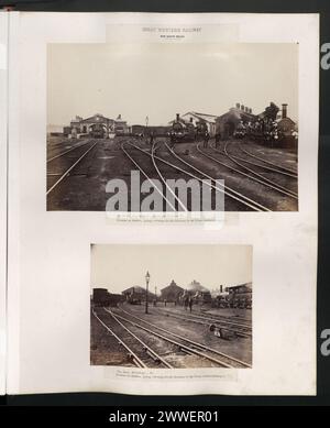 Engine Shed and Yard at Redfern Terminus in Sydney, showing storage and ...