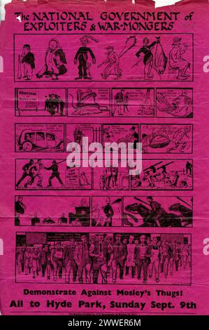 "March of the ""British Union of Fascists"" (BUF) in Manchester Stock ...