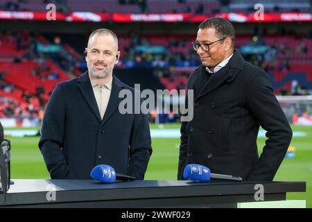 Pundit and former footballer Joe Cole during an international friendly ...