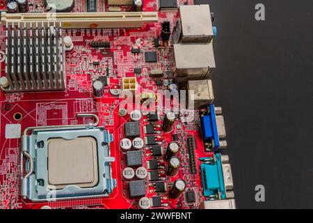 Top view closeup view of a modern CPU processor Stock Photo - Alamy