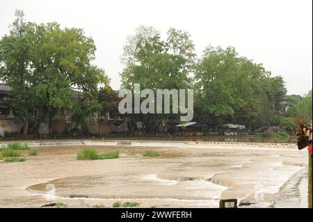 Pingle old village, river, travel, sichuan, china Stock Photo - Alamy