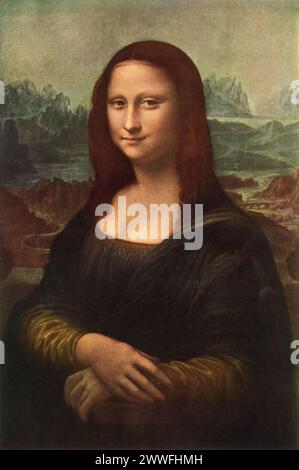. Portrait of Lisa Gherardini, wife of Francesco del Giocondo, known as ...