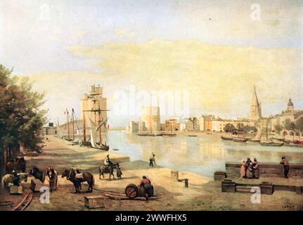 Jean-Baptiste-Camille Corot's 'The Bridge at Mantes' is a landscape ...