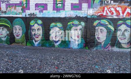 Stockholm, Snosatra, Sweden, May 08 2021. Graffiti exhibition on the ...