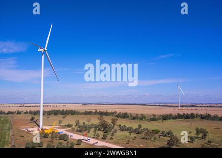 Dulacca Wind Farm on the Warrego Highway Queensland Australia Stock ...