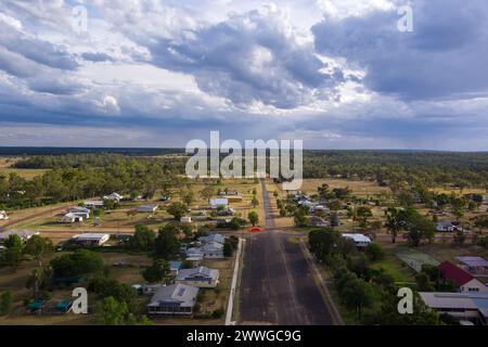 Aerial of Yuleba Queensland Australia Stock Photo - Alamy