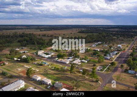 Aerial of Yuleba Queensland Australia Stock Photo - Alamy