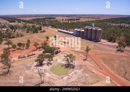 The Gums Grain Corp Depot on the Darling Downs Queensland Australia ...