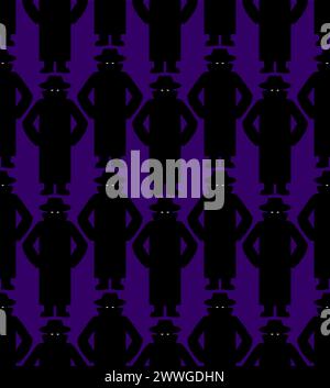 Magnifying glass with eye pattern seamless Stock Vector Image & Art - Alamy